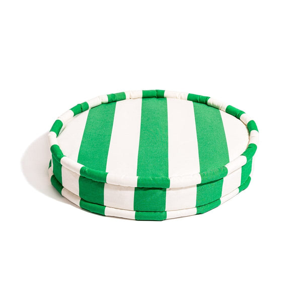 The Circular Pillow - Crew Canyon Green Stripe | Business & Pleasure Co Aus